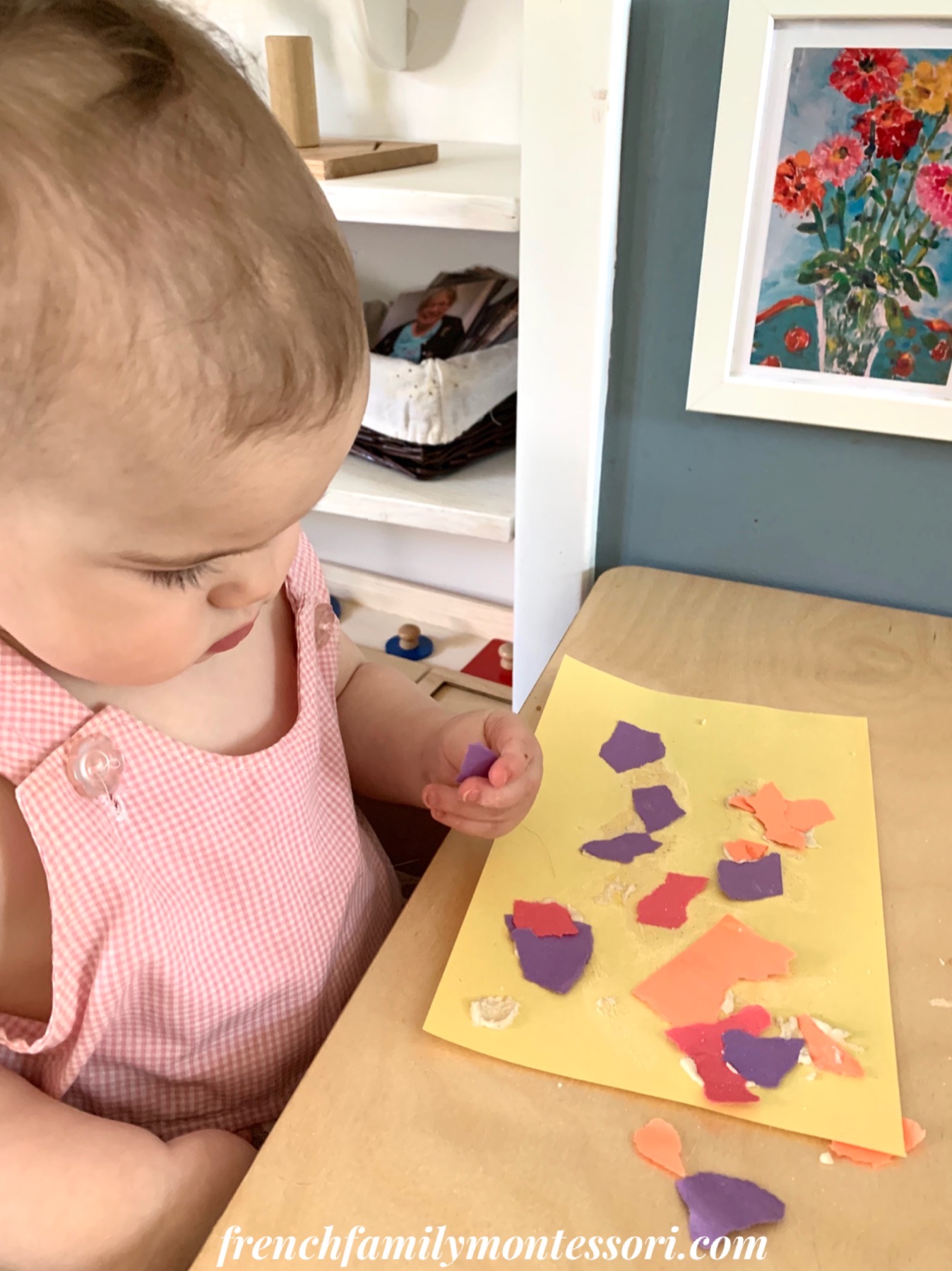 RIPPING PAPER AND HOMEMADE GLUE ACTIVITY – French Family Montessori