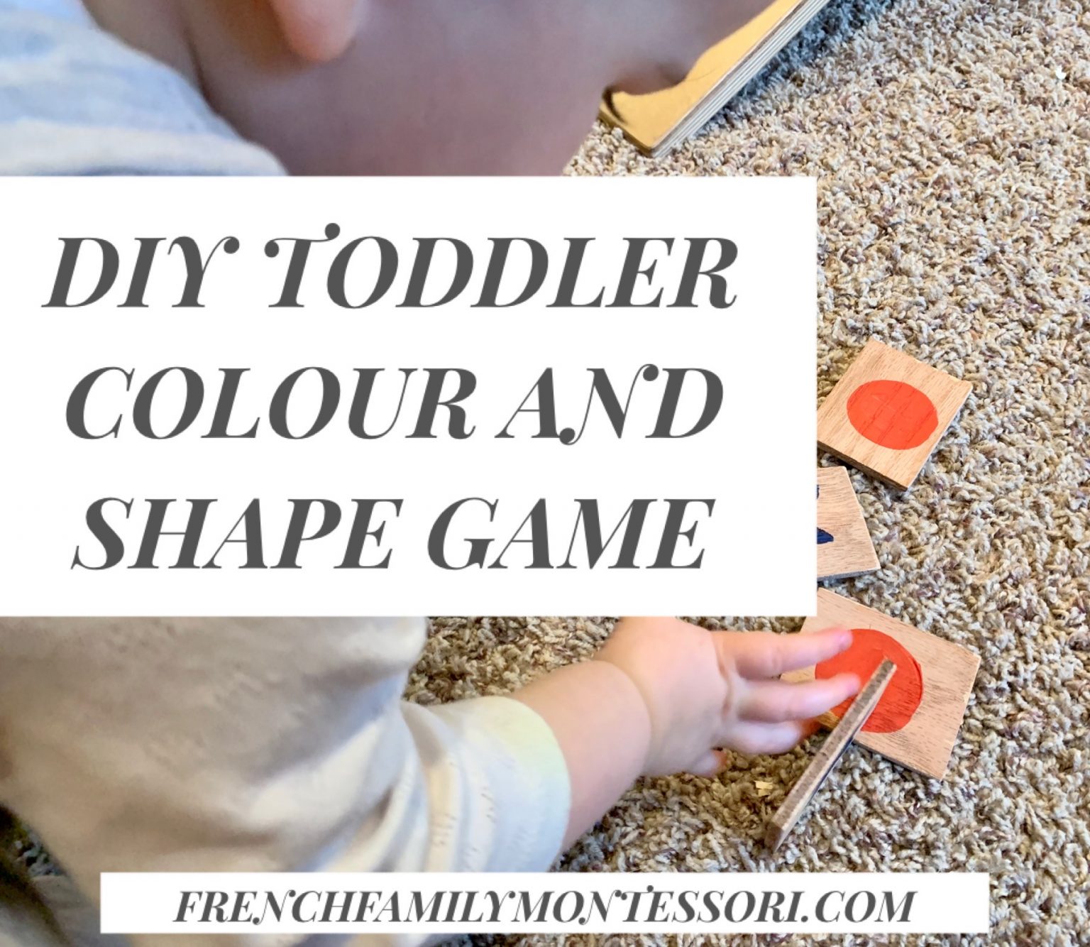 DIY TODDLER COLOUR AND SHAPE GAME – French Family Montessori