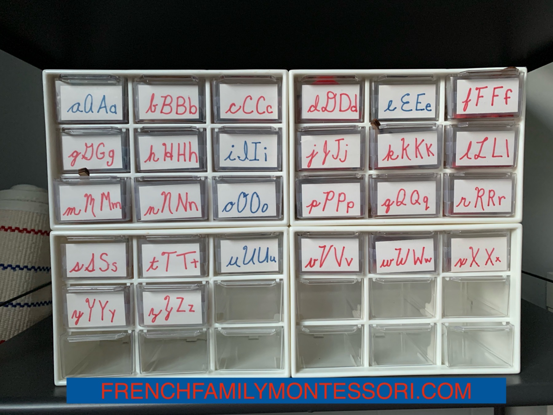 MONTESSORI: LETTER SOUND BOXES DIY – French Family Montessori